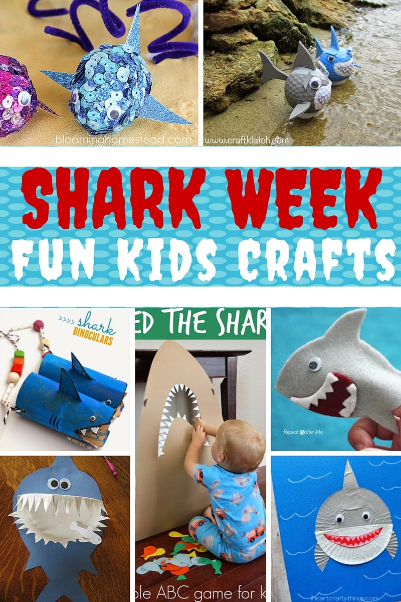 15 Shark Week Crafts for Kids and Awesome Adults | A Magical Mess