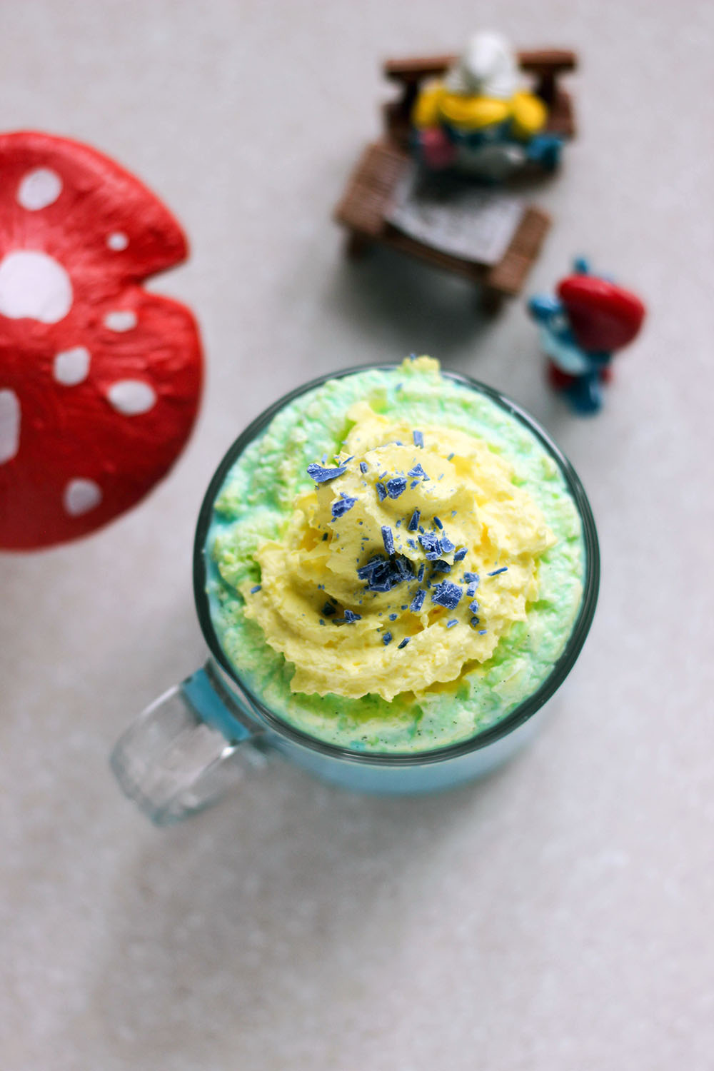 Vanilla Smurfette Blue Drink Recipe for Smurf Fans