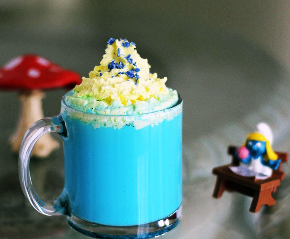 Vanilla Smurfette Blue Drink Recipe for Smurf Fans