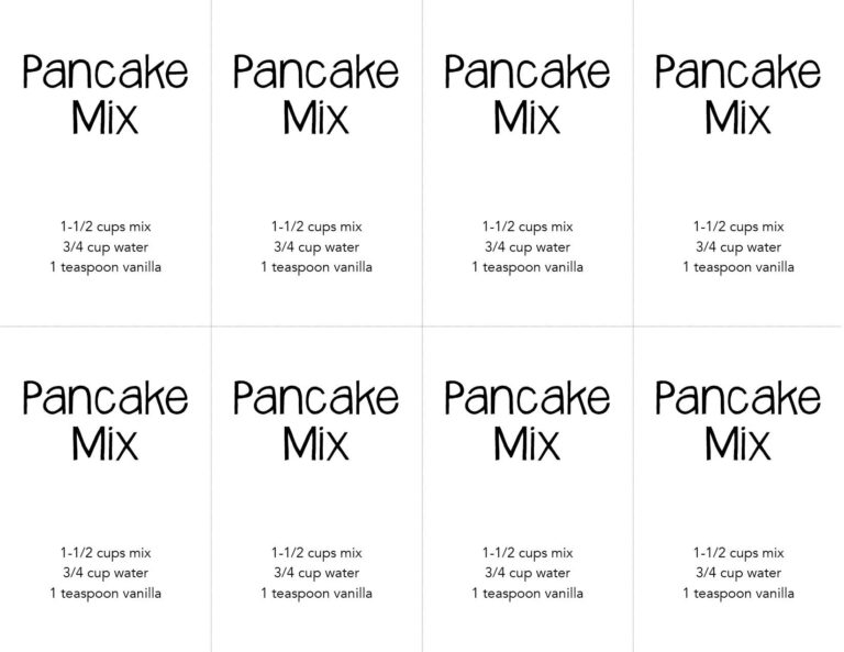 Homemade Pancake Mix to Keep in the Pantry {Free Printable}