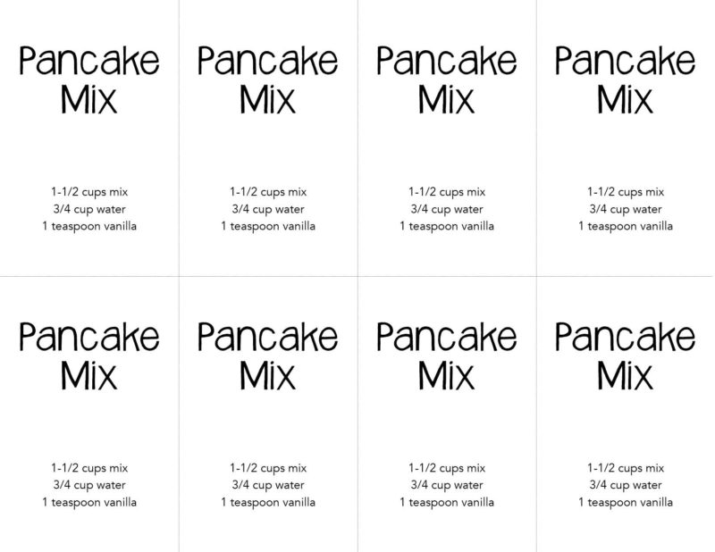 Homemade Pancake Mix to Keep in the Pantry {Free Printable}