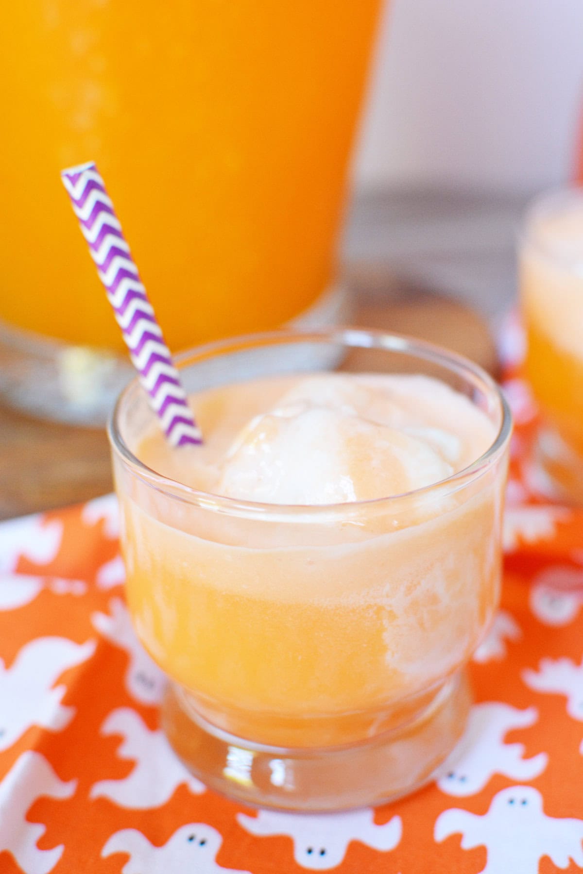 Spooky Ghost Punch | Orange Creamsicle Halloween Punch