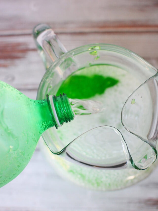 Goblin Goo Green Halloween Punch Recipe | Only 2 Ingredients