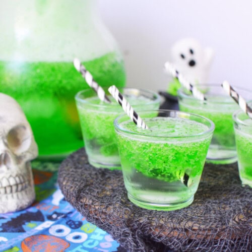 Goblin Goo Green Halloween Punch Recipe | Only 2 Ingredients