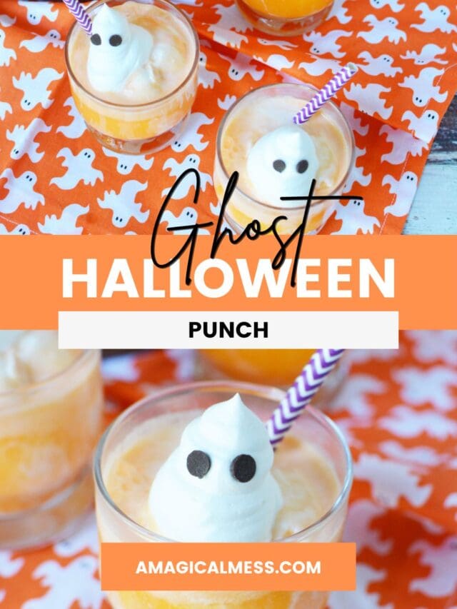 Spooky Ghost Punch | Orange Creamsicle Halloween Punch