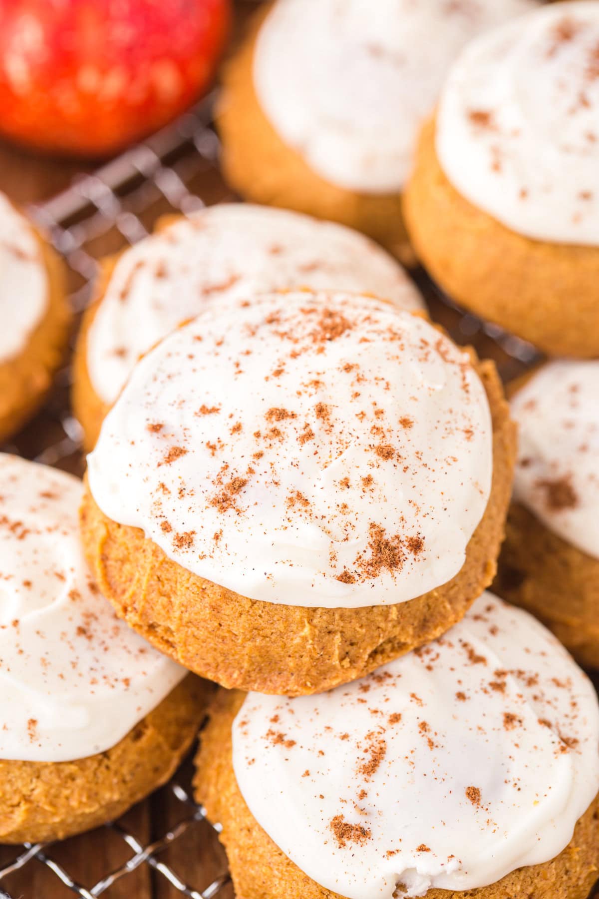 Easy Pumpkin Cookies with Cream Cheese Frosting | Soft Baked