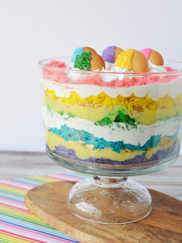 Colorful Rainbow Trifle Recipe for a Magical Happy Party