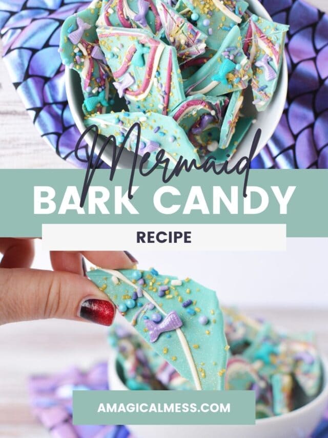 Sparkly Mermaid Bark Candy for an Easy Under the Sea Sweet | A Magical Mess