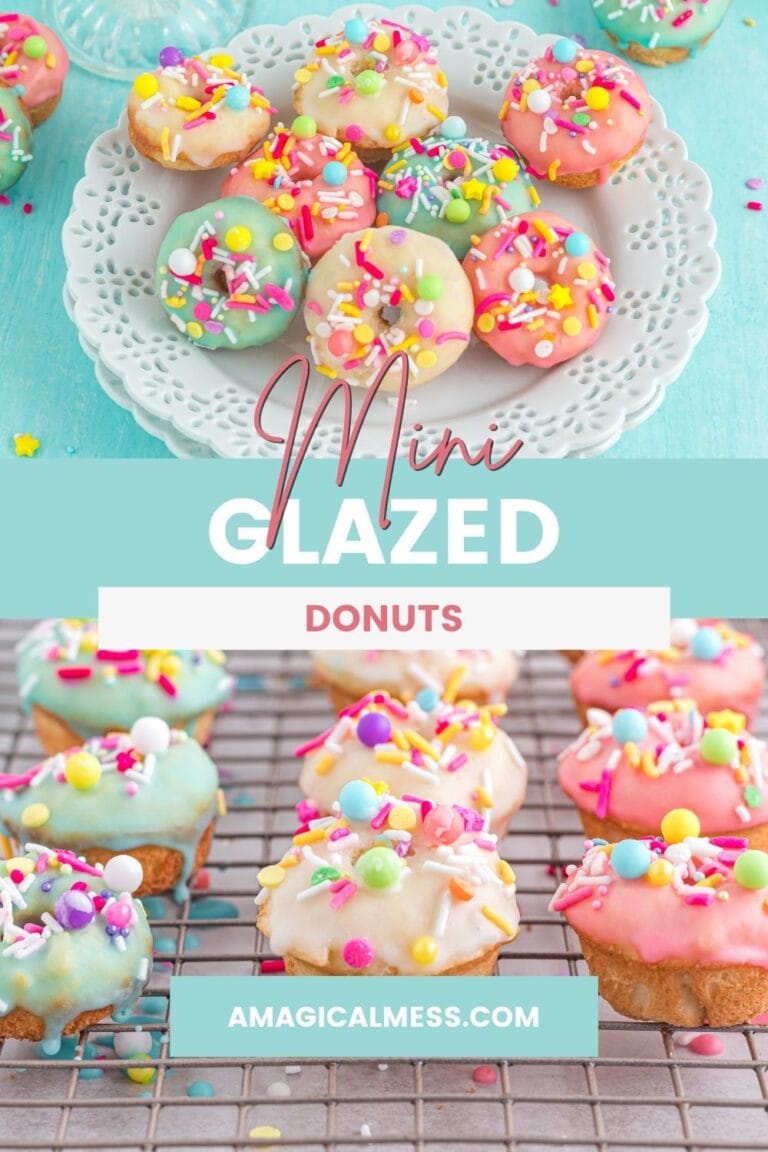Bright and Delicious Mini Donuts with Colorful Glaze - Little Fairy Donuts