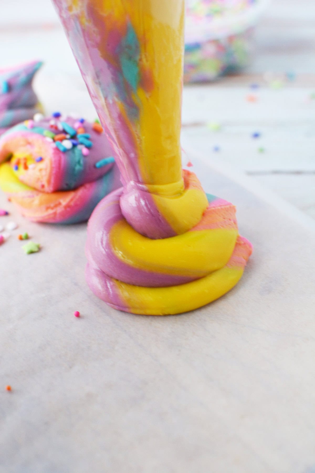 Swirly Rainbow Unicorn Poop Fudge Recipe | Sparkly & Funny!