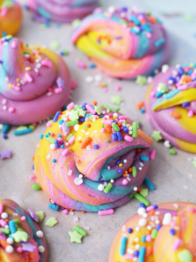Swirly Rainbow Unicorn Poop Fudge Recipe | Sparkly & Funny!