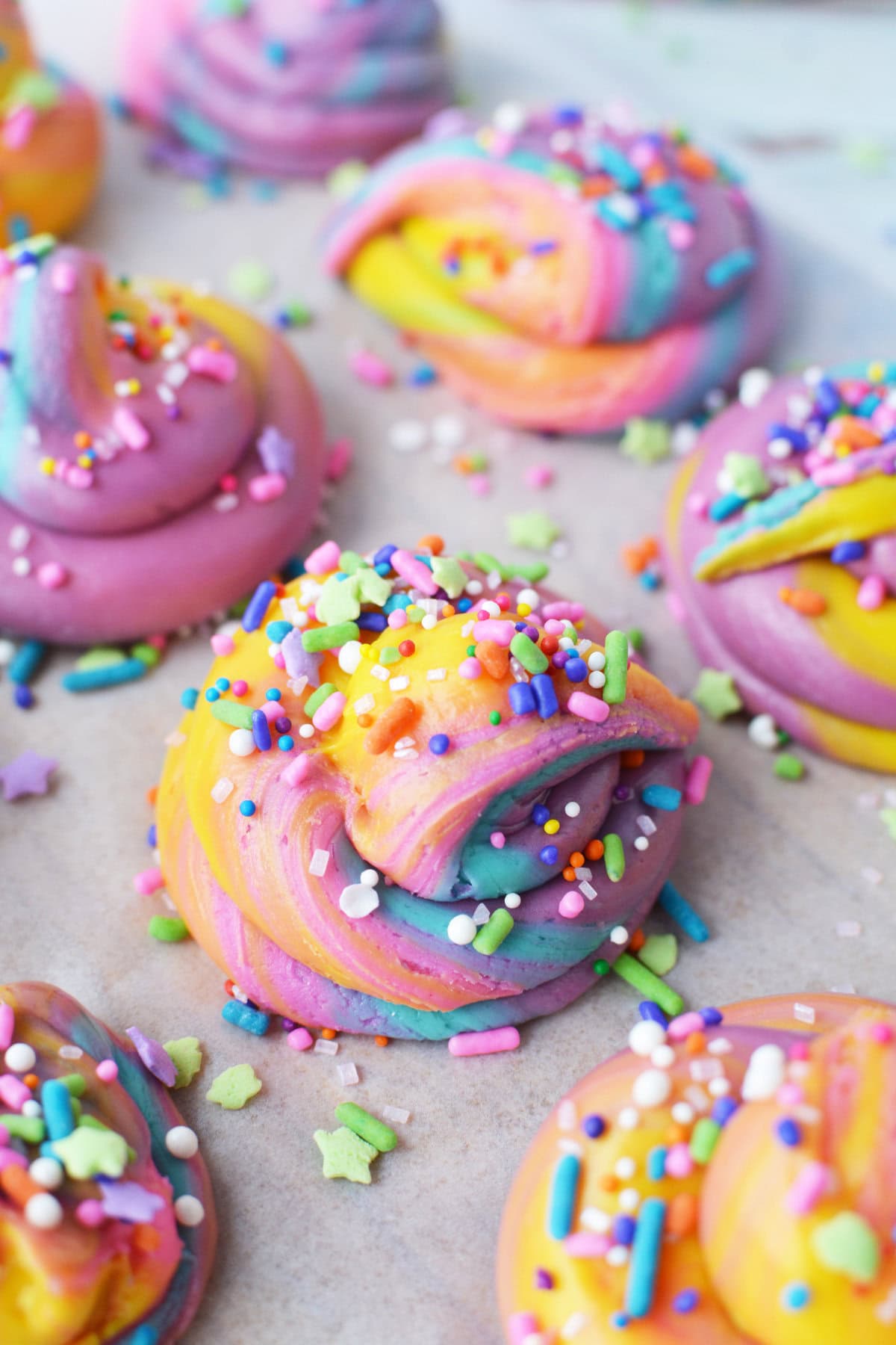 Swirly Rainbow Unicorn Poop Fudge Recipe | Sparkly & Funny!