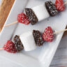 Raspberry Brownie Skewers Easy Dessert Kabobs | A Magical Mess