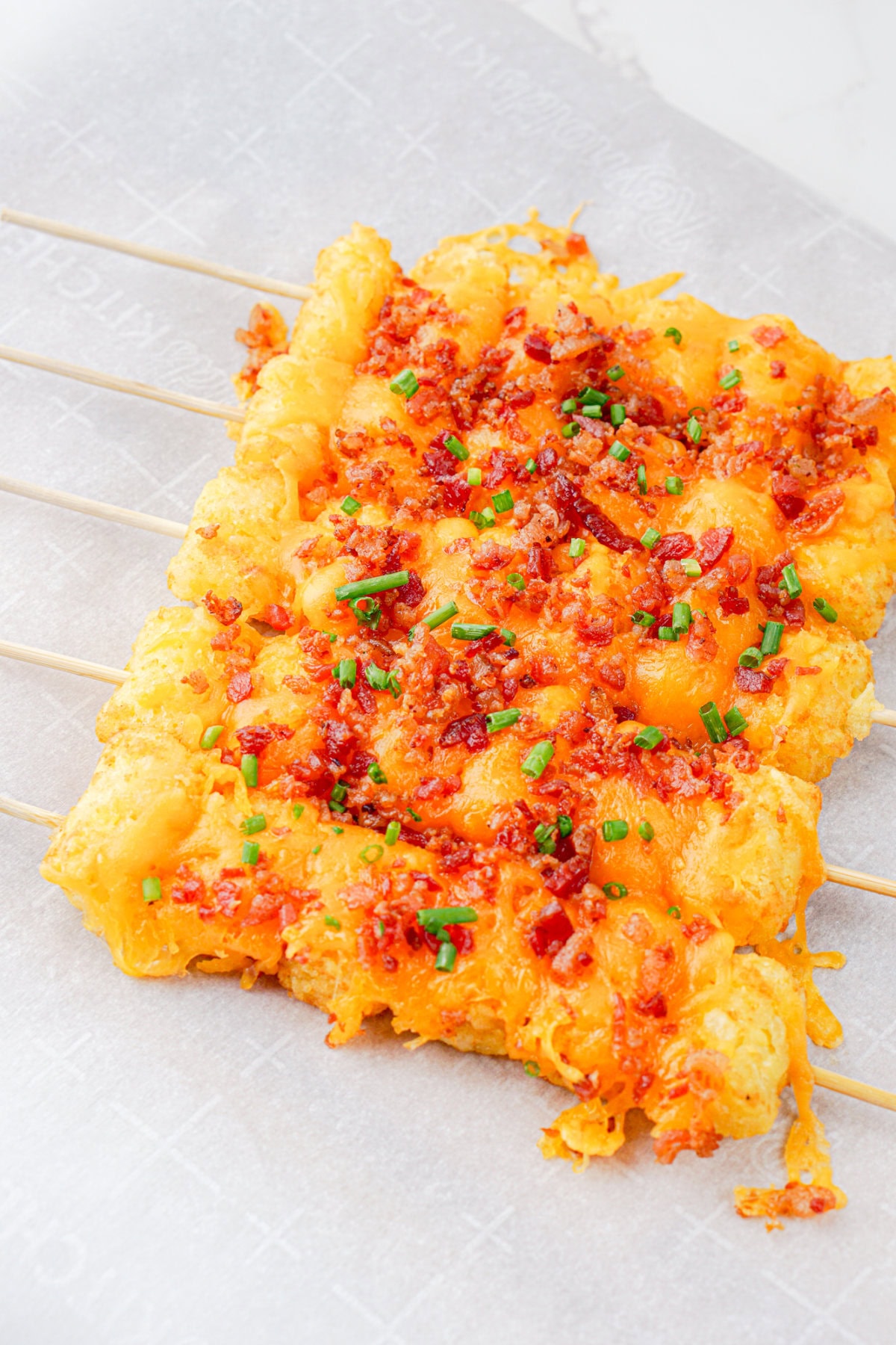 Loaded Tater Tot Skewers for the Best Brunch on a Stick | A Magical Mess