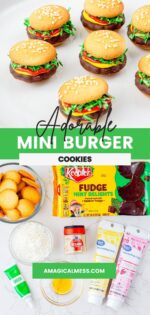 Mini Burger Cookies - Fun No-Bake Treats That Look Like Sliders | A ...