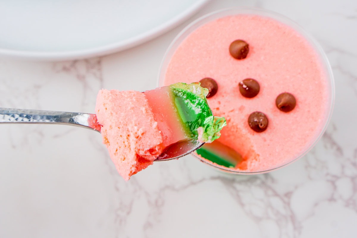 Watermelon Dessert Cups That Look Like Mini Fruit Slices | A Magical Mess